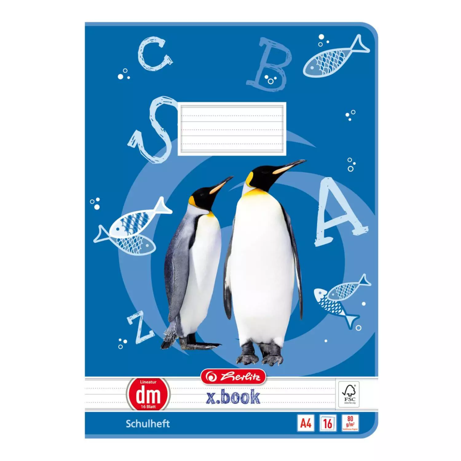 Herlitz Heft A4, Lineatur 27, liniert mit Doppelrand