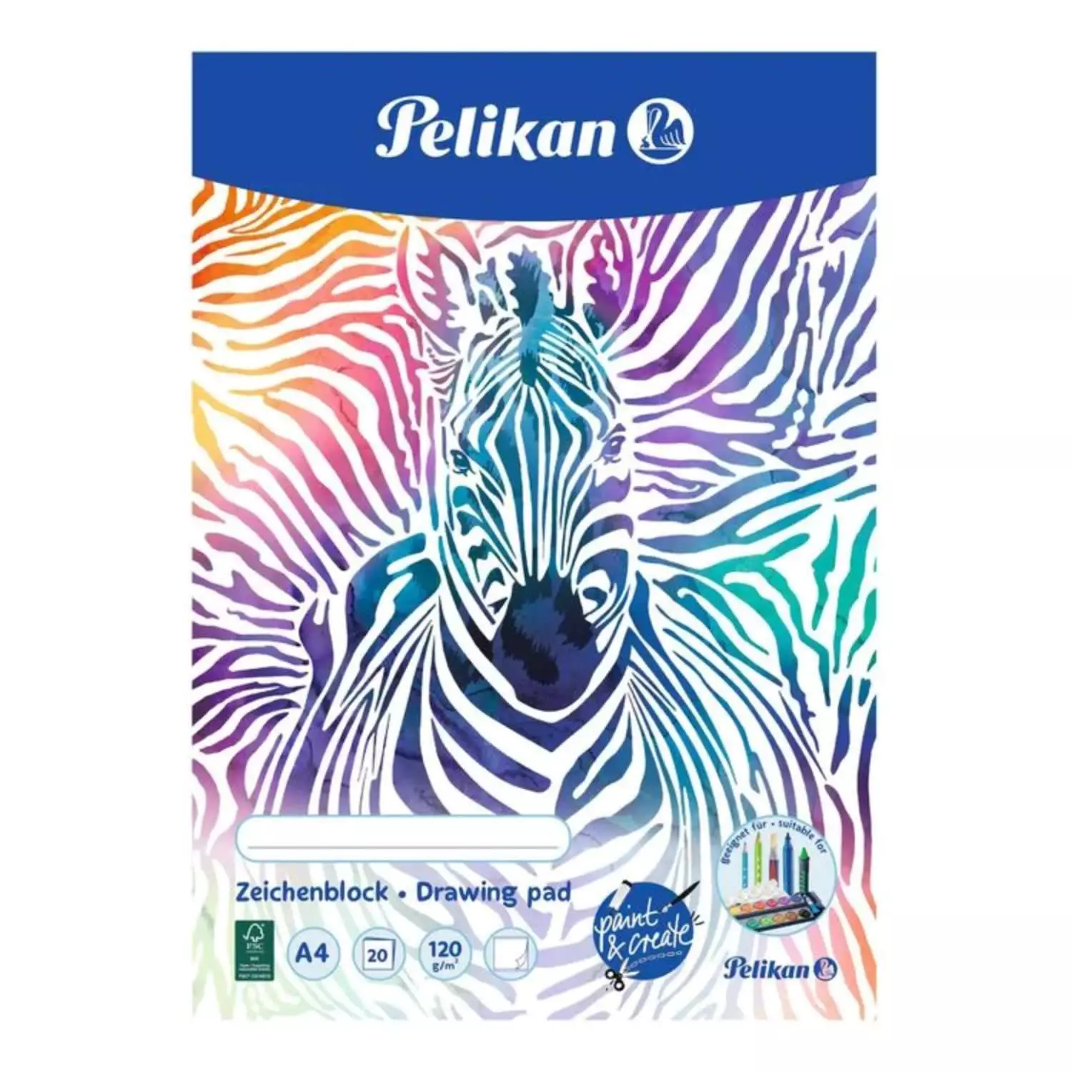 Pelikan Zeichenblock A3 120 g, 20 Blatt